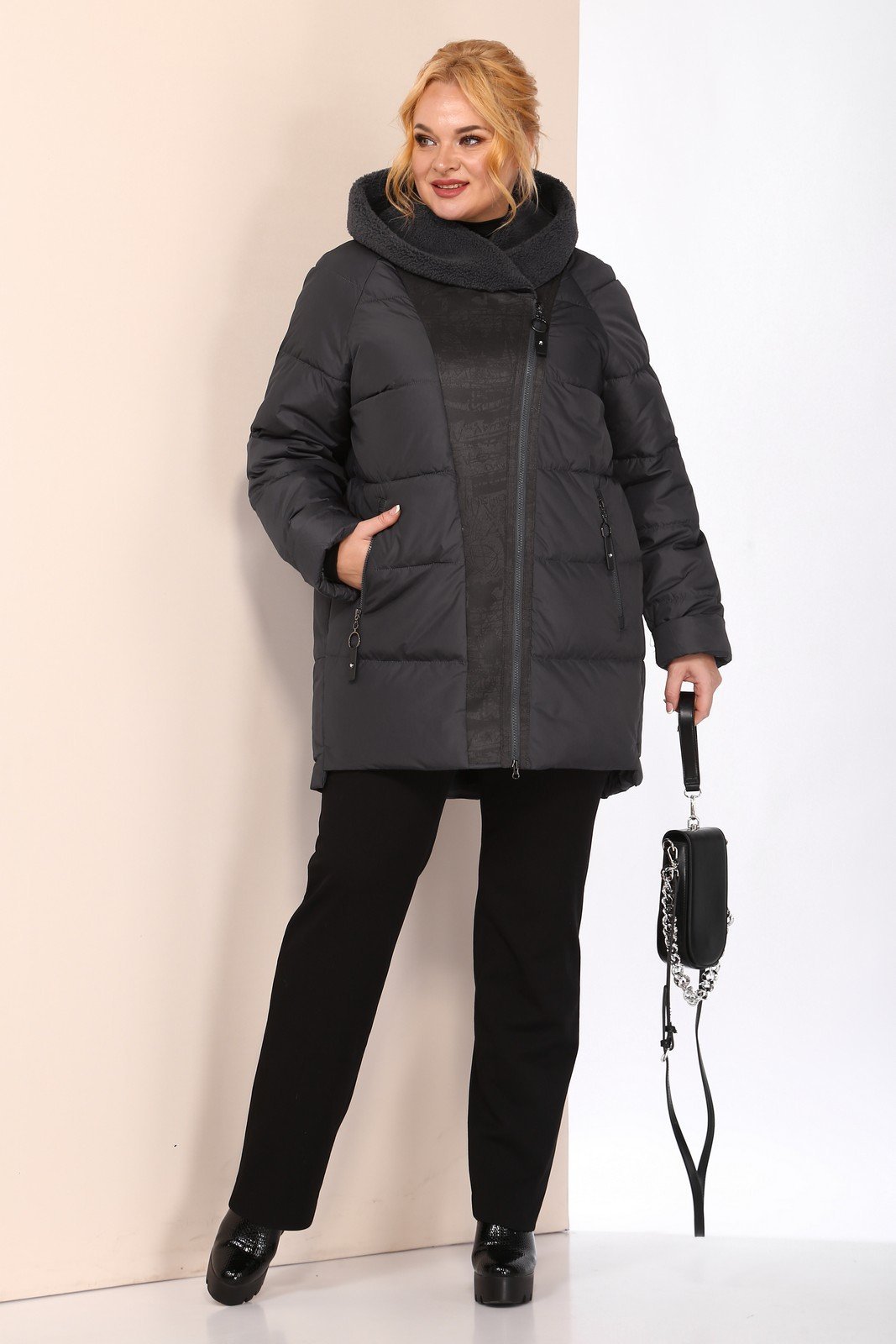 Куртка 2088 графит-1 Shetti купить в интернет магазине Велесмода